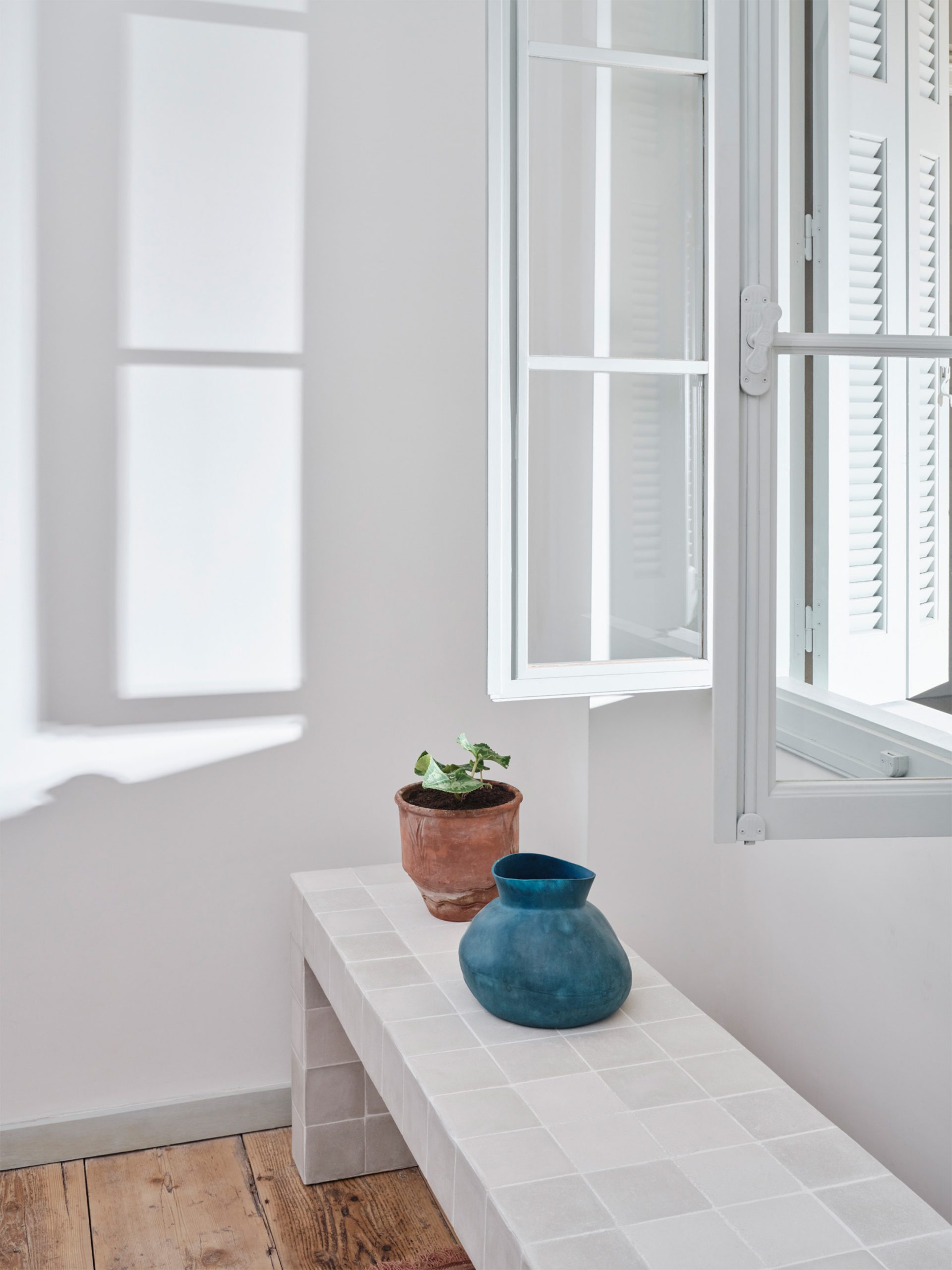 Cement Tile Bench - Leda Athanasopoulou